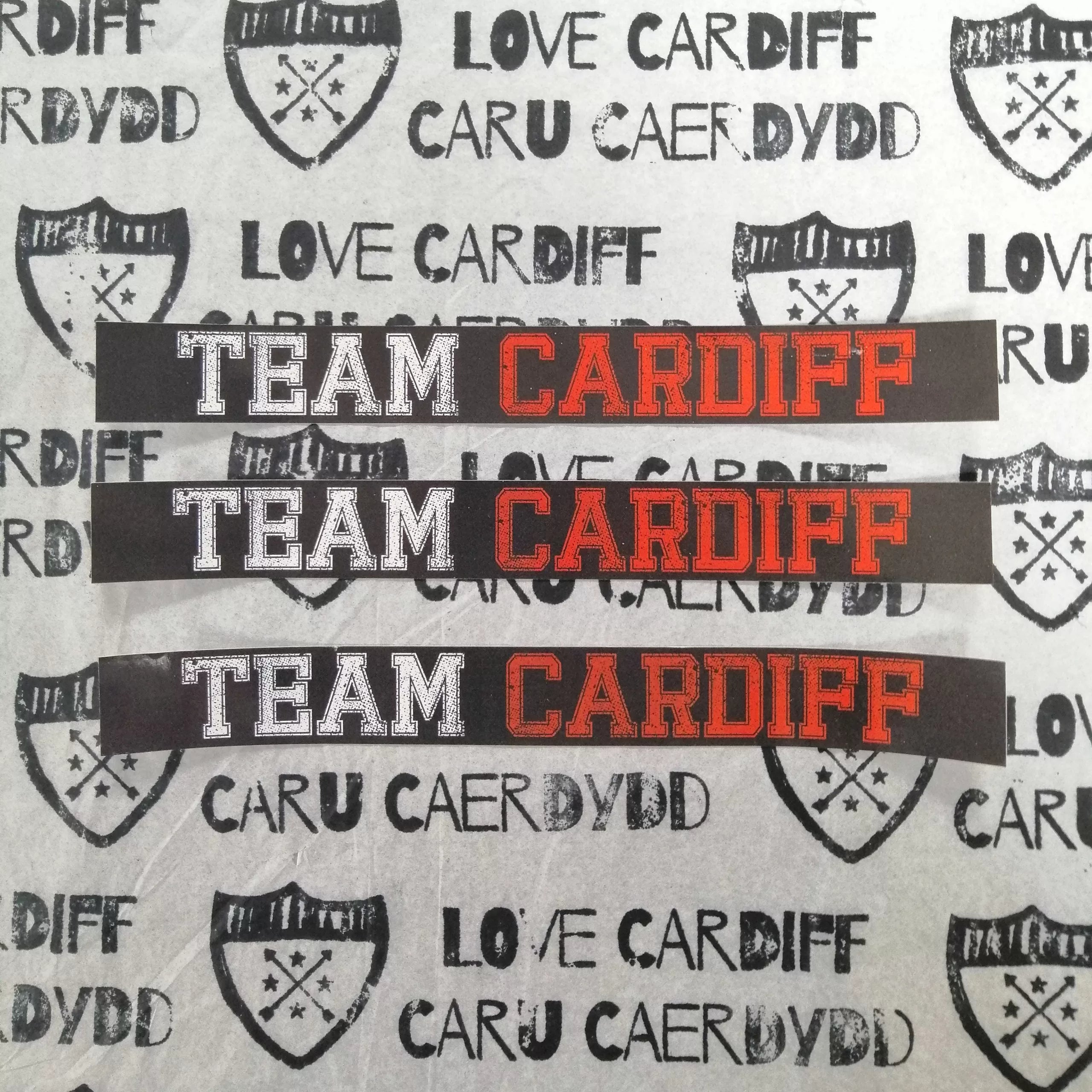 Car Sticker - Team Cardiff – Love Cardiff